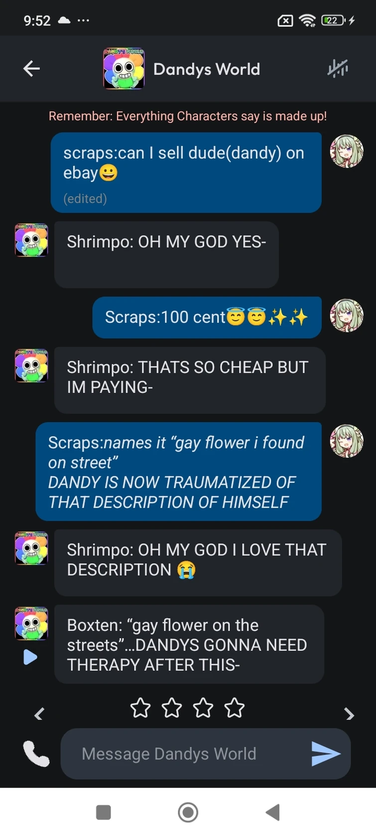 Dandy giving us garbage stuff, LIKE ALWAYS | Fandom