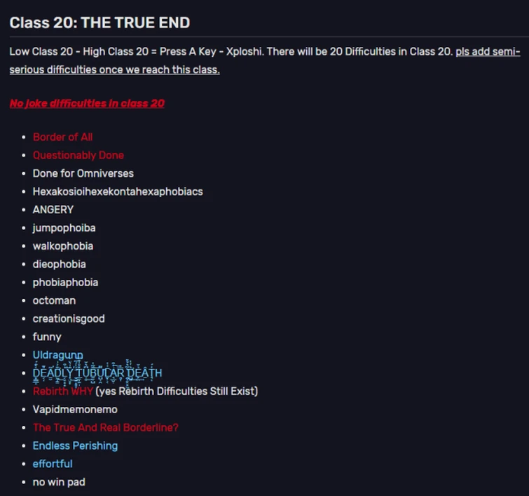 Difficulty Chart Final Class in 11 October 2020‎ | Fandom