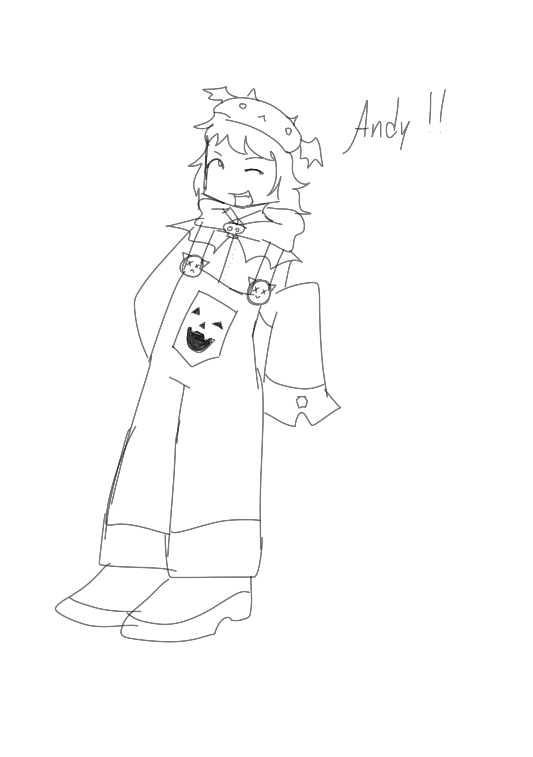 I redesigned Andy because i didnt know he was a child bc i didnt read ...