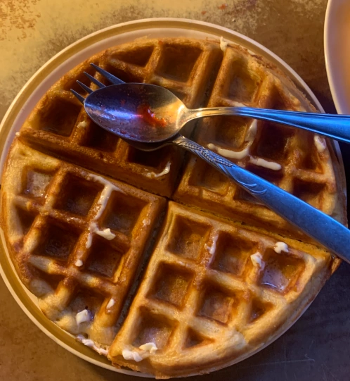 The waffles i made yesterday c: (better late than never lol) | Fandom