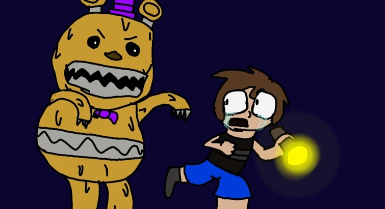 Evan Afton and Fredbear FANART | Fandom