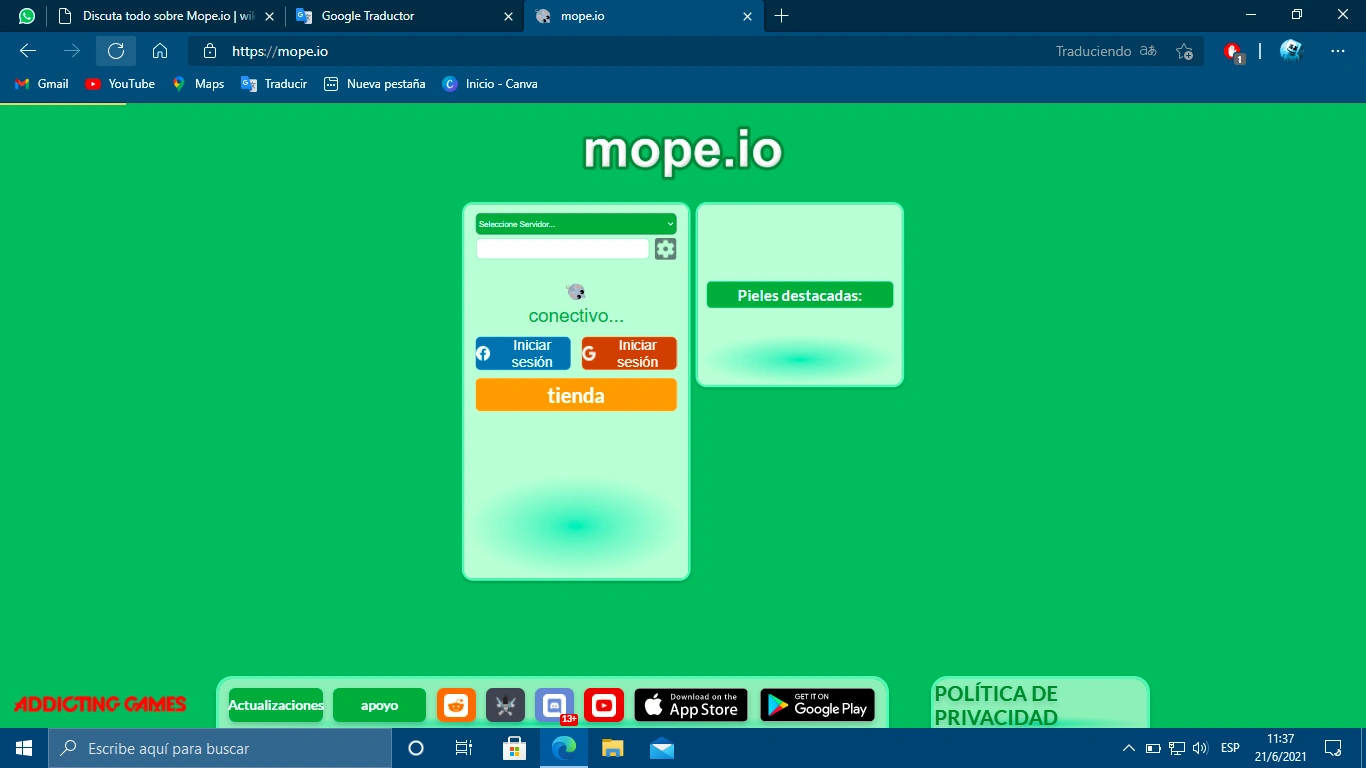mope.io does not work for me | Fandom