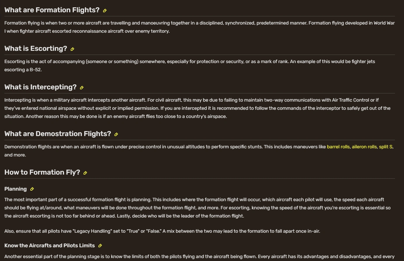 New Formation Flying Page | Fandom