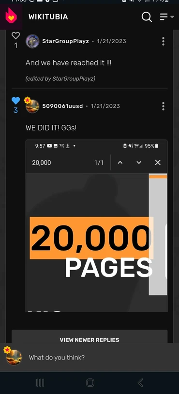 How many pages did Wikitubia have when you joined (if you remember ...