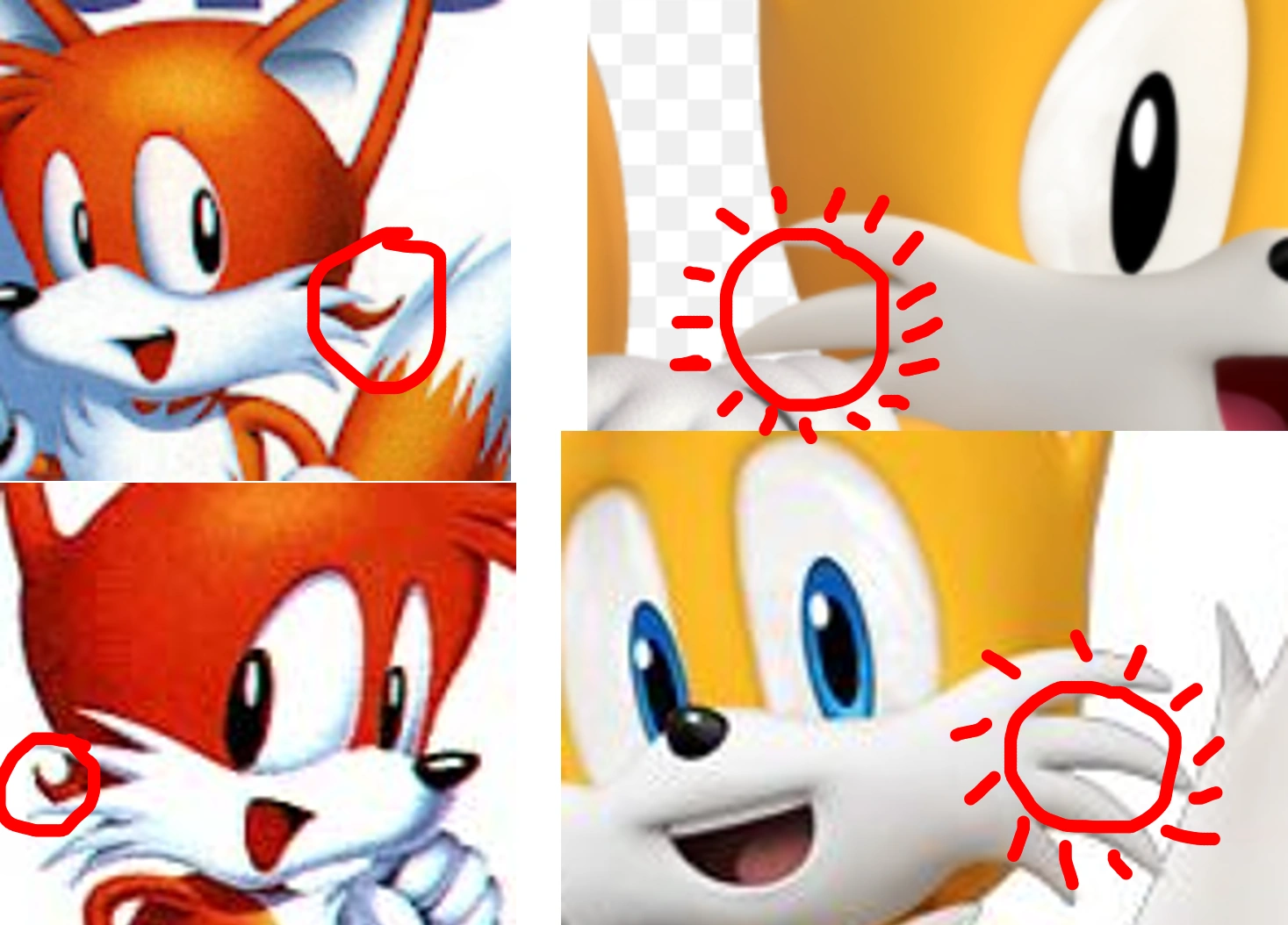 I've been meaning to ask, what happened to Tails haircut from the 90s ...