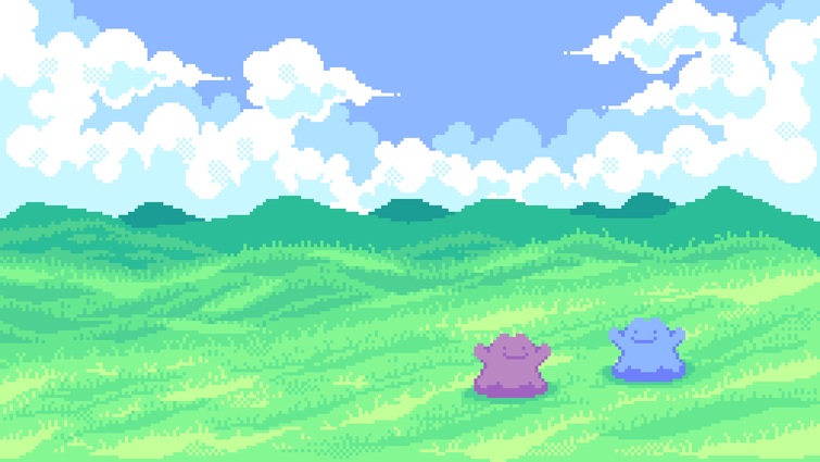 Some Ditto pixel art I made. | Fandom