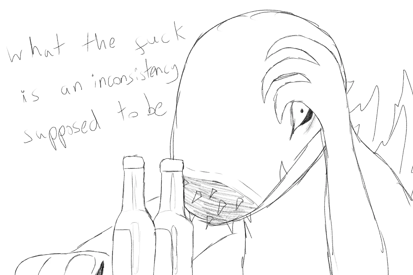 rough sketch: inconsistencies | Fandom