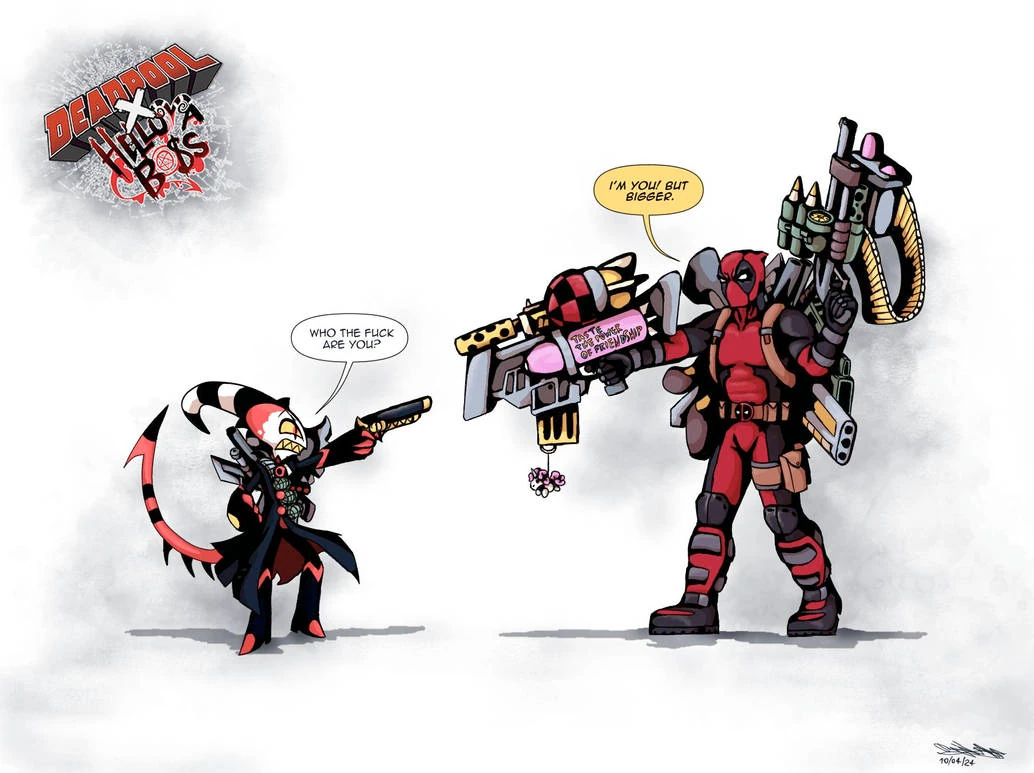 Deadpool and Helluva Boss crossover by thepuppeteer215 | Fandom