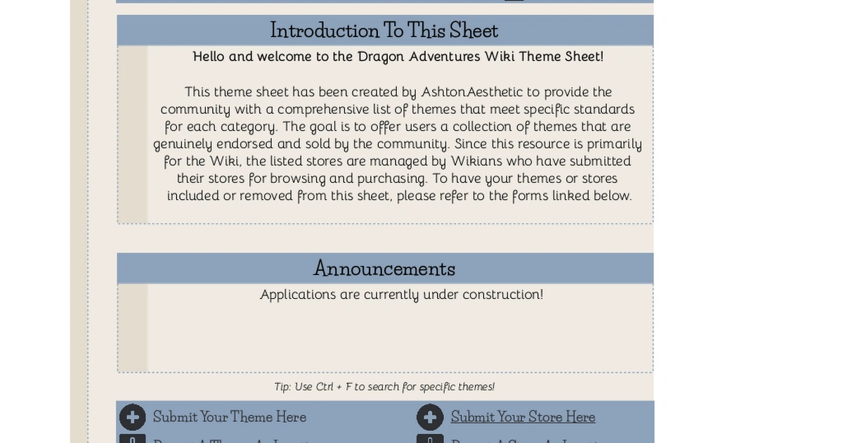 Dragon Adventures Wiki Theme Sheet 2.0 ||| ALL FORMS OPENED! | Fandom