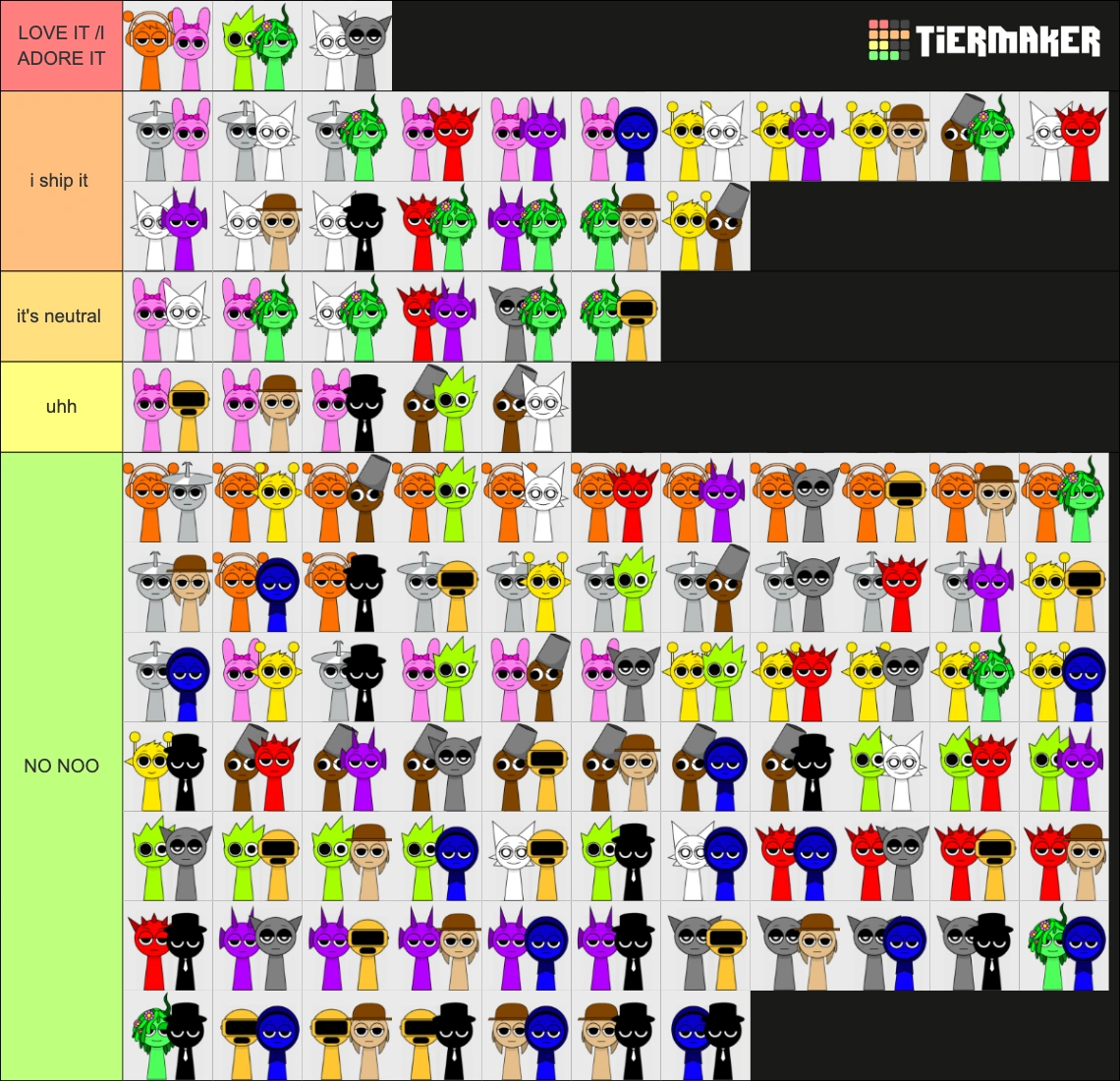 my sprunki ship (WARNING MY OPINION) | Fandom