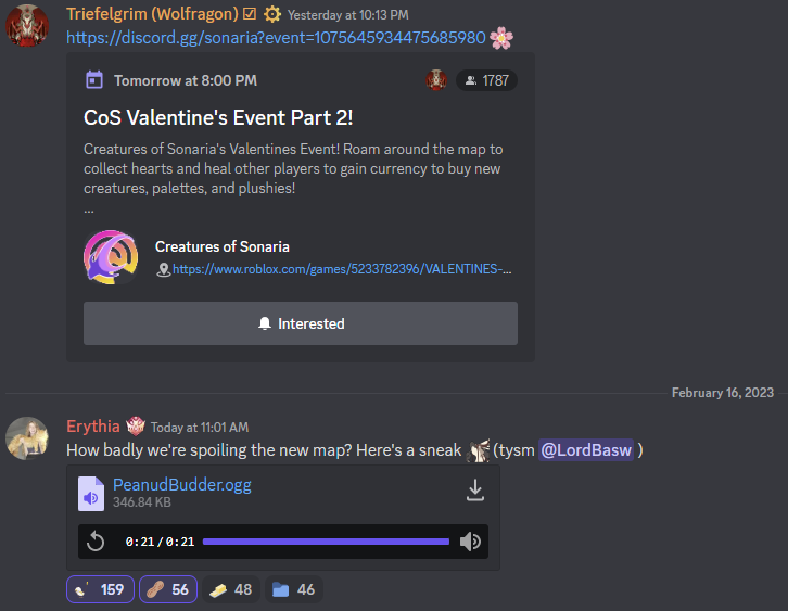 Dev Feed Leak Logs (Nothing new today, there was a sound snippet shared but id get in trouble ...