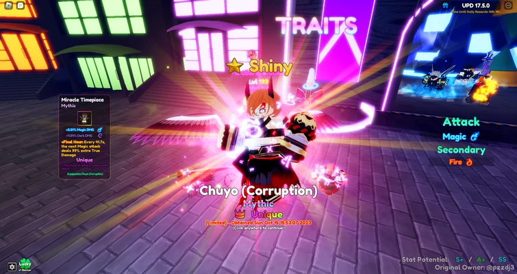 just got unique on chuyo | Fandom