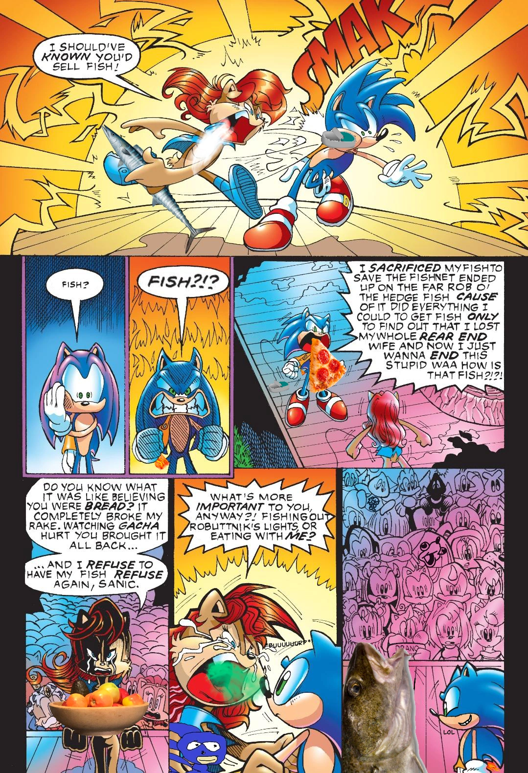 Sonic and Sally argue about fish or something | Fandom