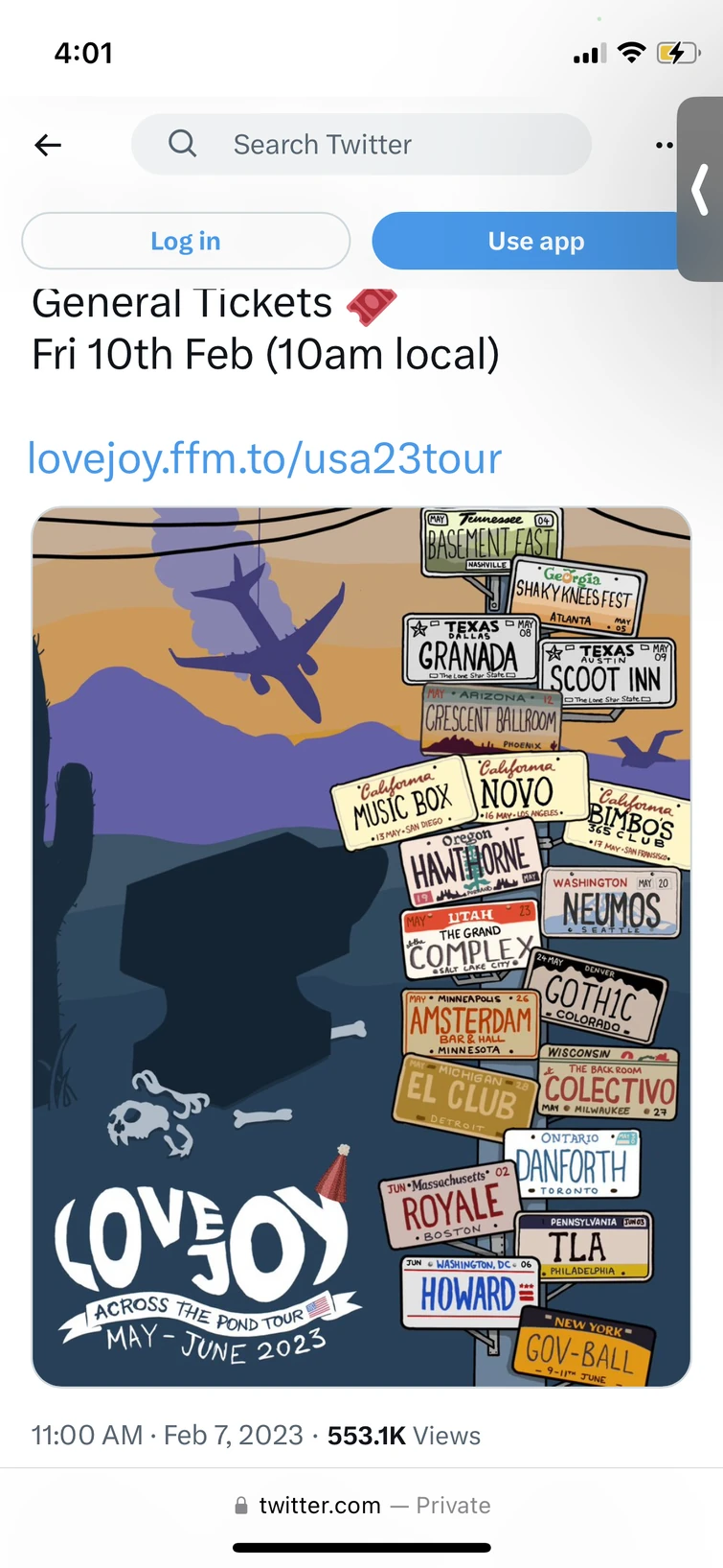 NEW LOVEJOY CONCERTS FROM MAY-JUNE | Fandom