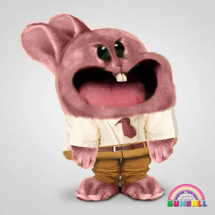 Dude, I sawed these realistic versions of gumball characters and I must ...