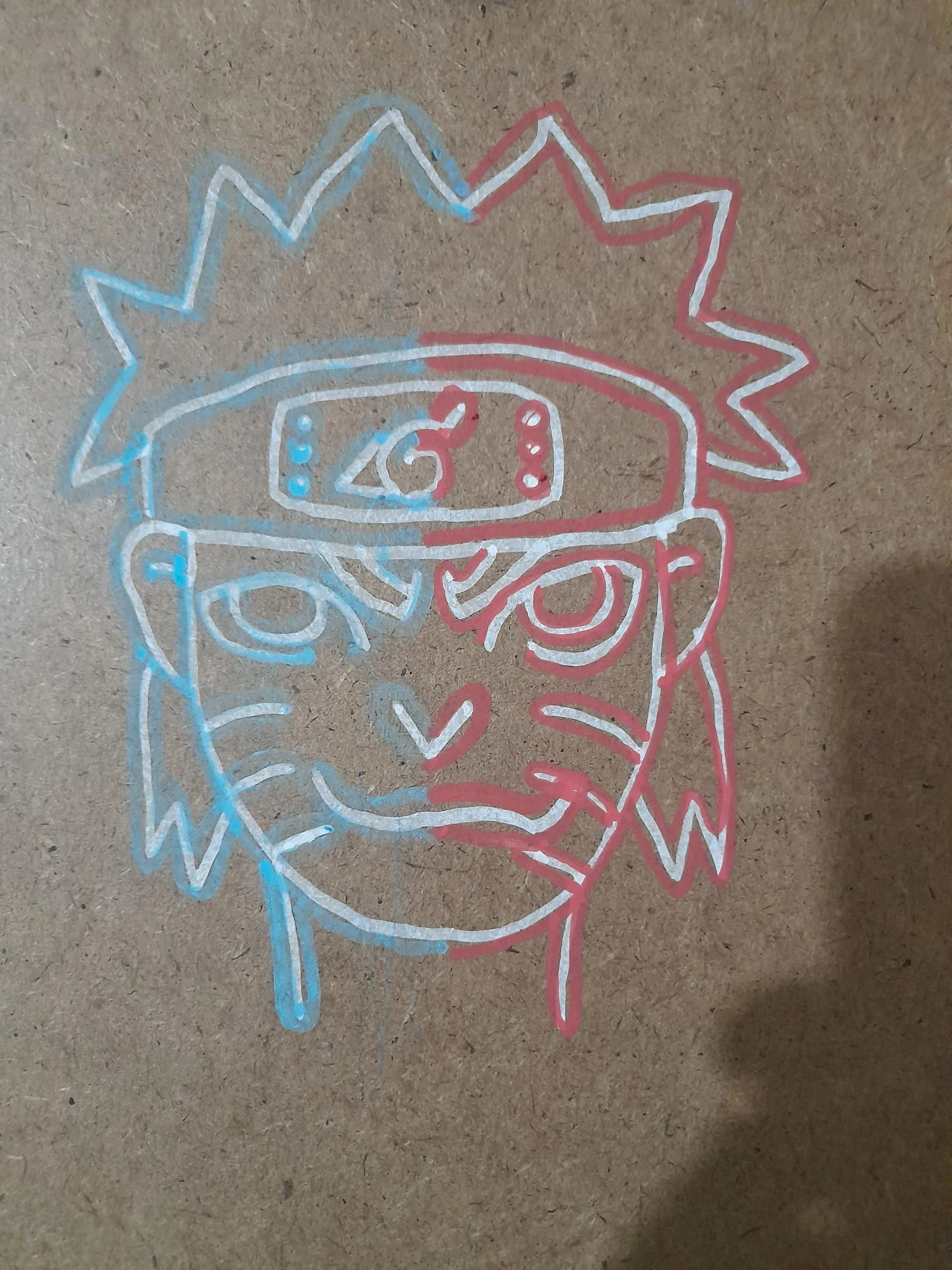 My Posca pen drawing of Naruto (Neon effect) | Fandom