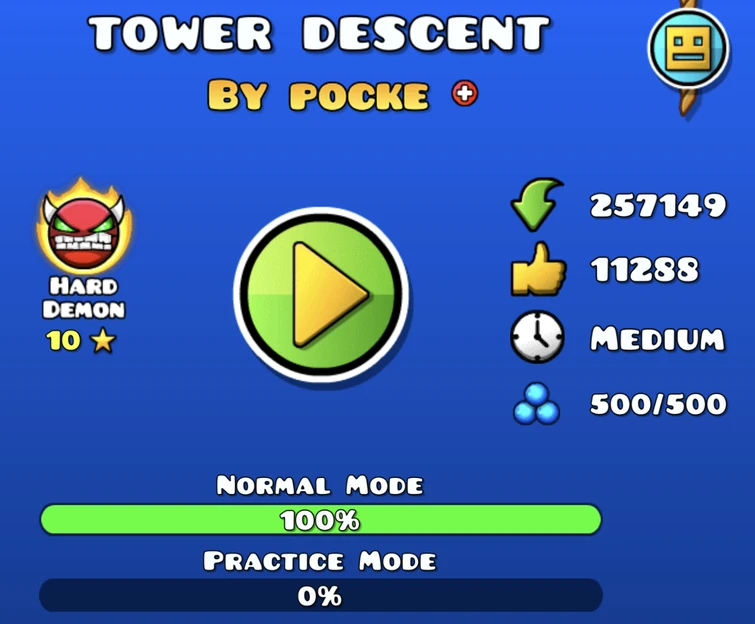 MY FIRST HARD DEMON (TOWER DESCENT) 100% | Fandom