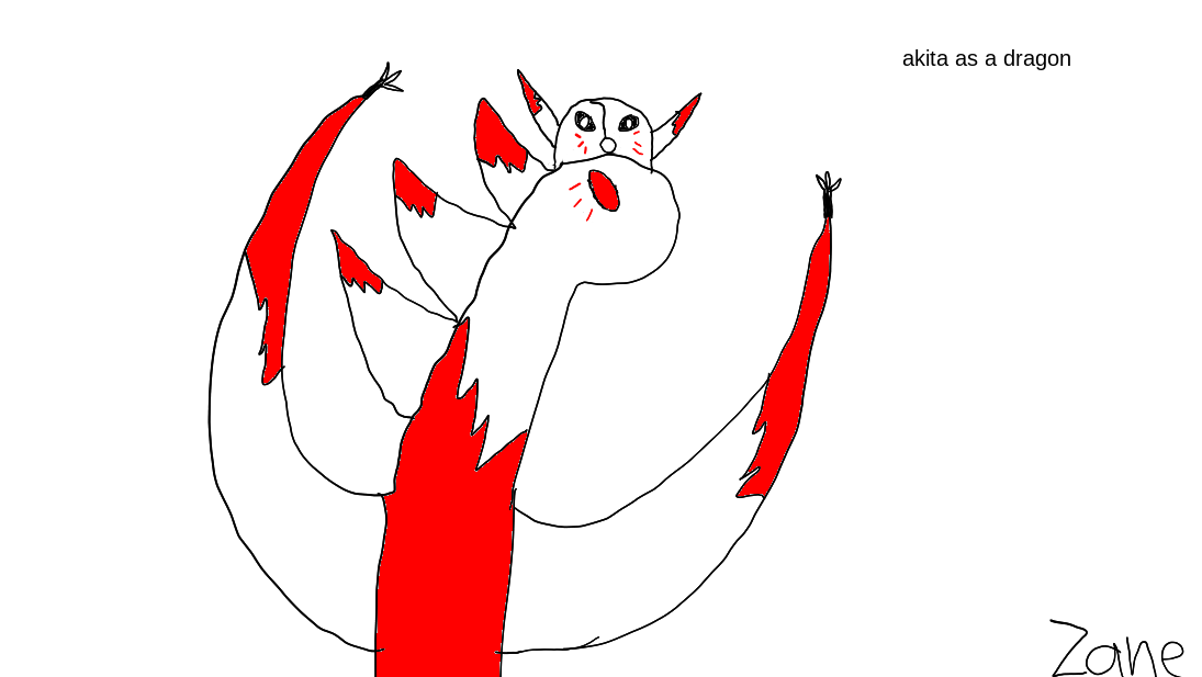 akita as a dragon art | Fandom