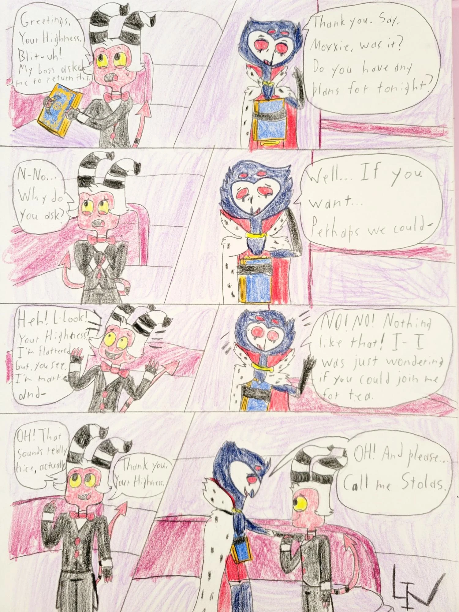 Helluva Boss Mini-comic: "Start of a Beautiful Friendship"🫖📖🌙 | Fandom