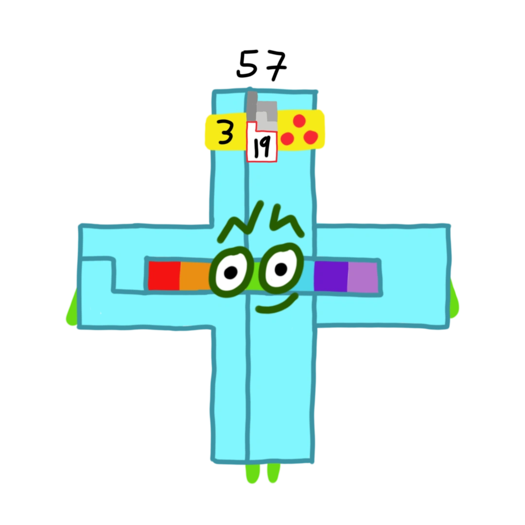 My new development numberblock, Fifty-Seven | Fandom