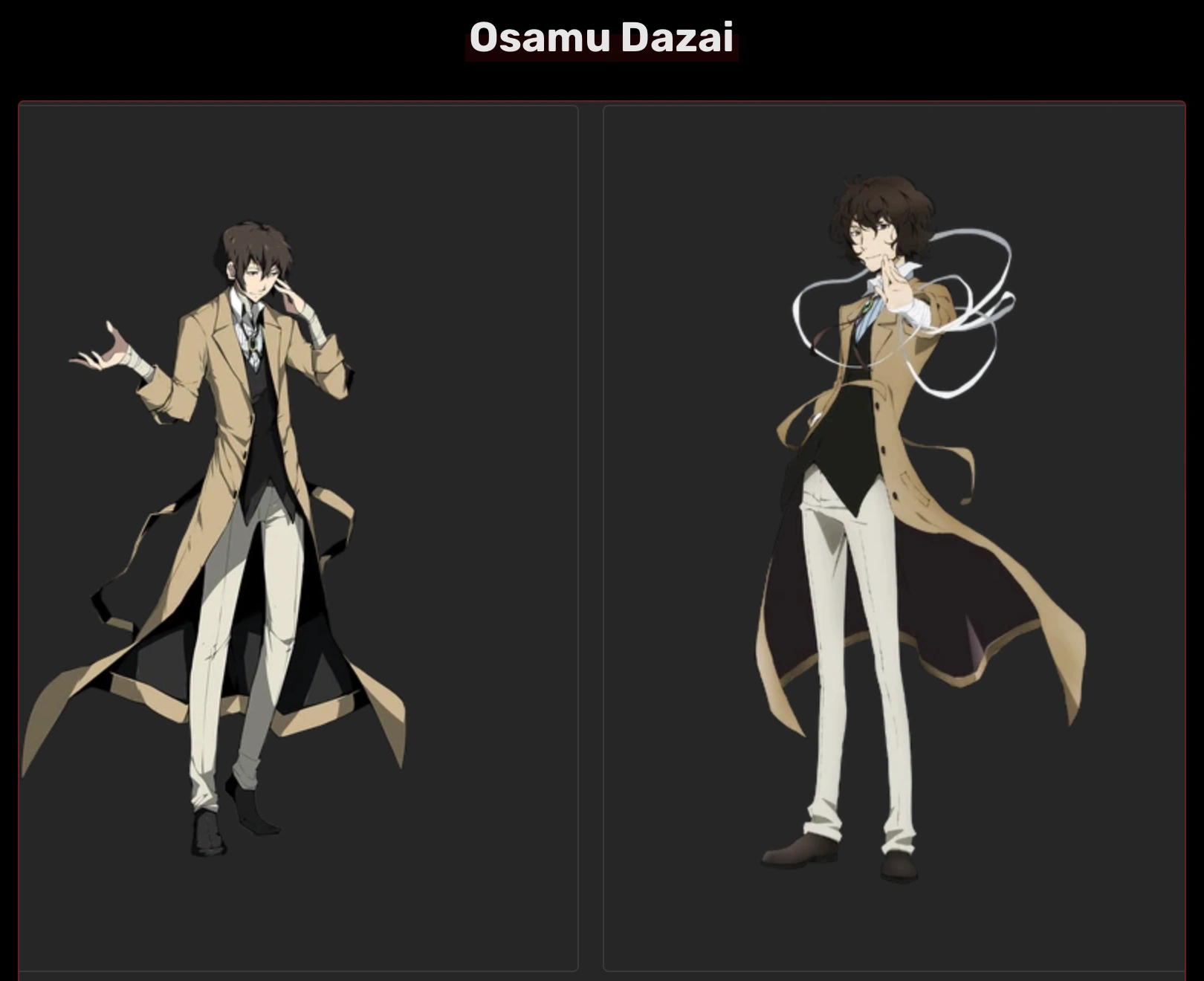 Dazai,what is that pose???? | Fandom