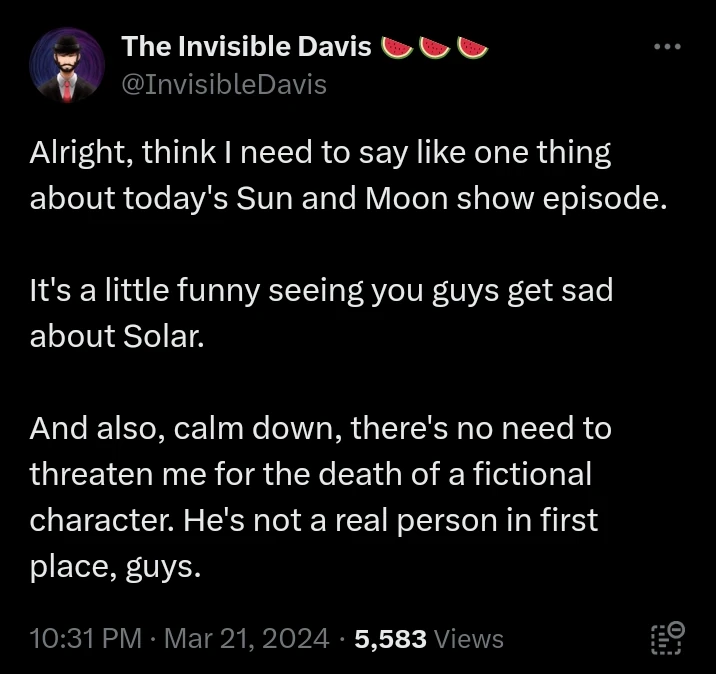 Davis tweeted. | Fandom