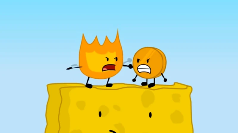 why does bfdi season 1 has the firey's candybar adventure assets 💀💀💀 ...