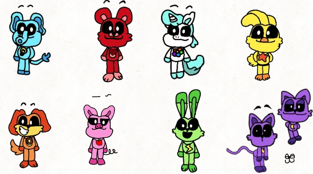 Smiling critters art made by me | Fandom