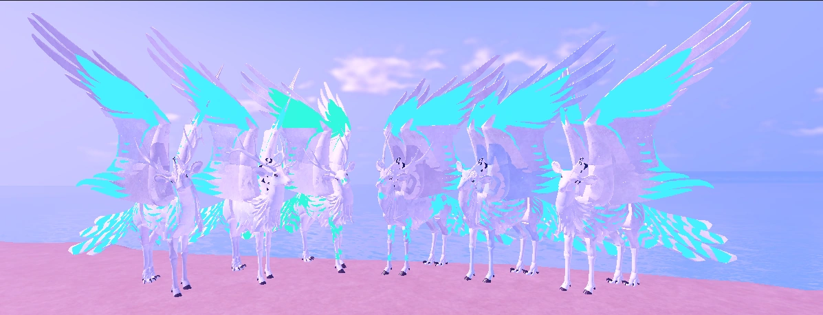 💙Selling Blue glow paint Peryton!💙 All are Draft and have Fantasy wing | Fandom