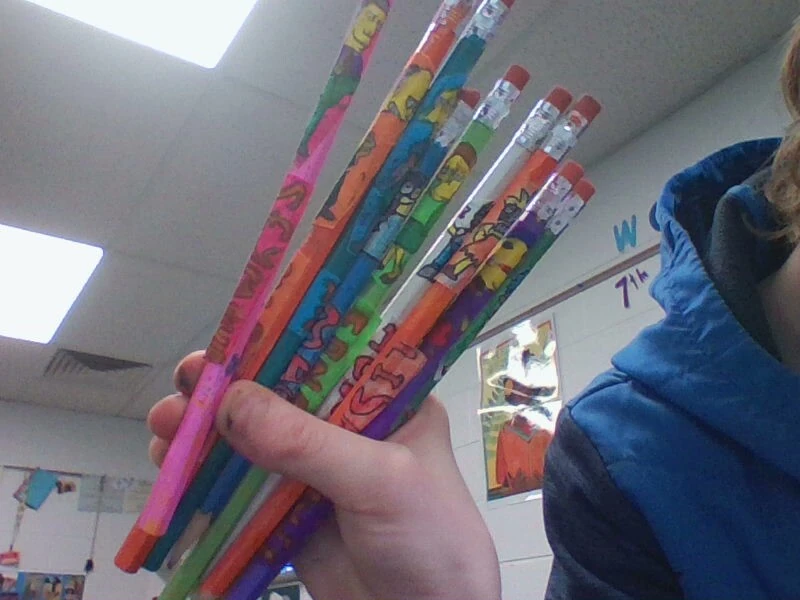 I made a custom set of Simpsons-themed pencils! | Fandom