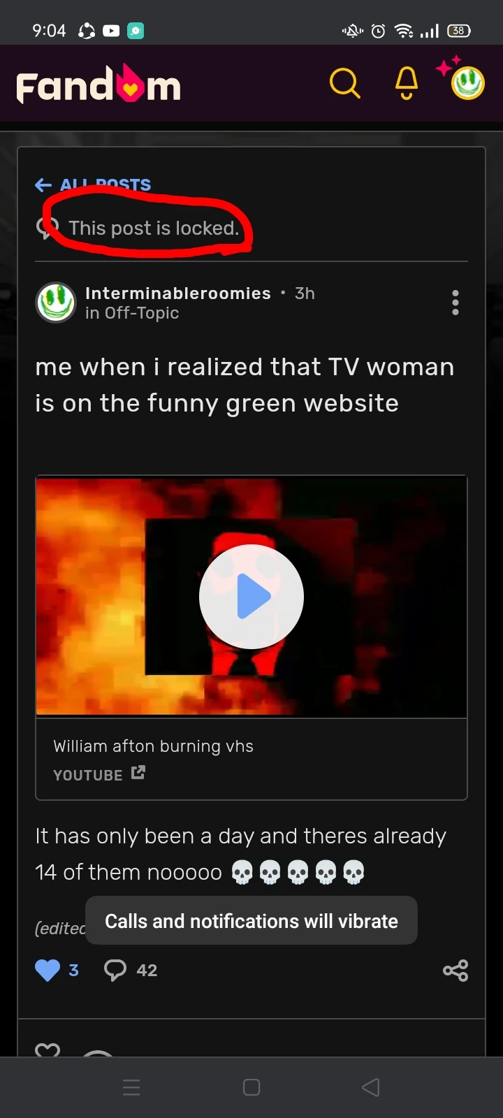 sounds reasonable on why this post is locked 💀👍 | Fandom