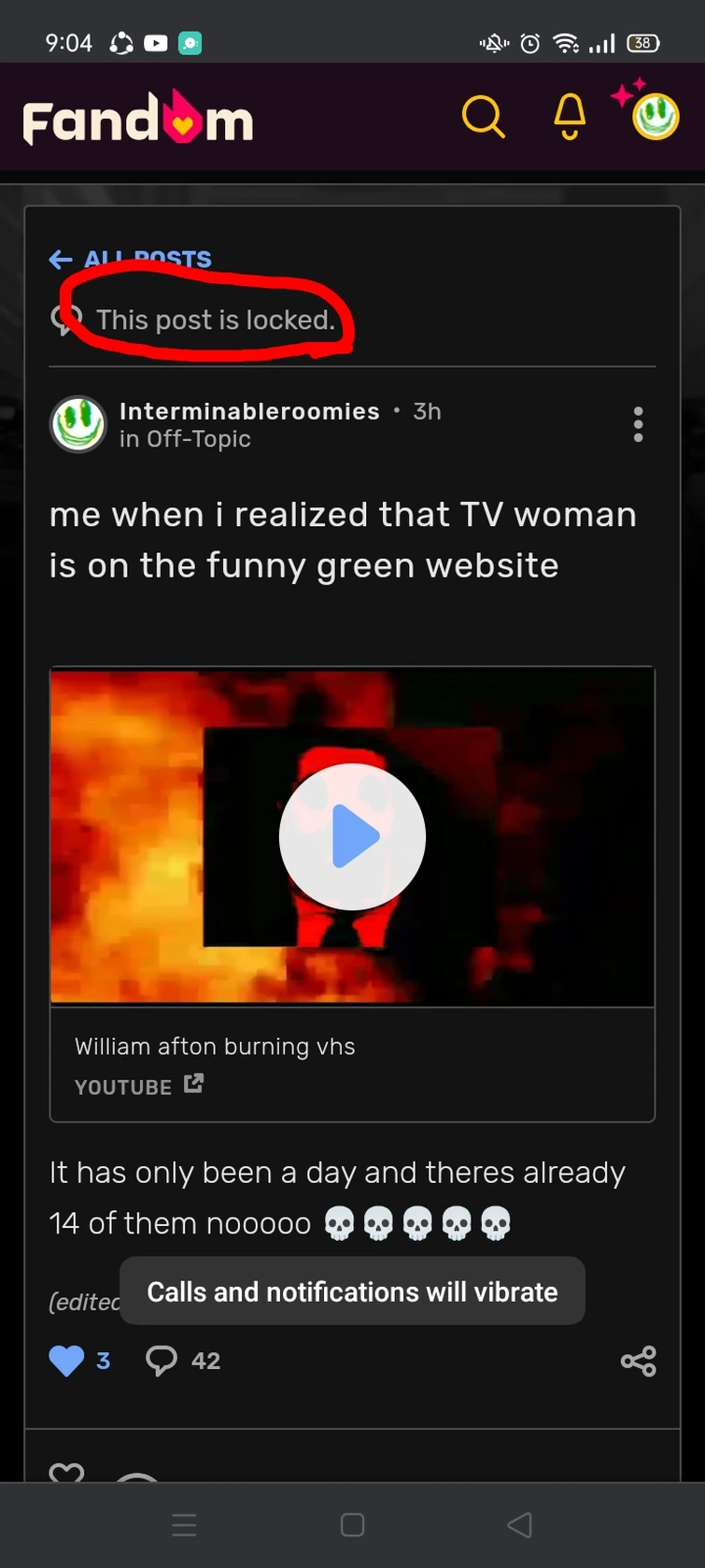 sounds reasonable on why this post is locked 💀👍 | Fandom