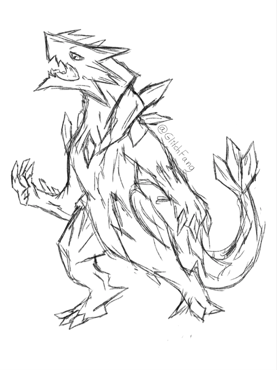 lil obsidrugon sketch | Fandom