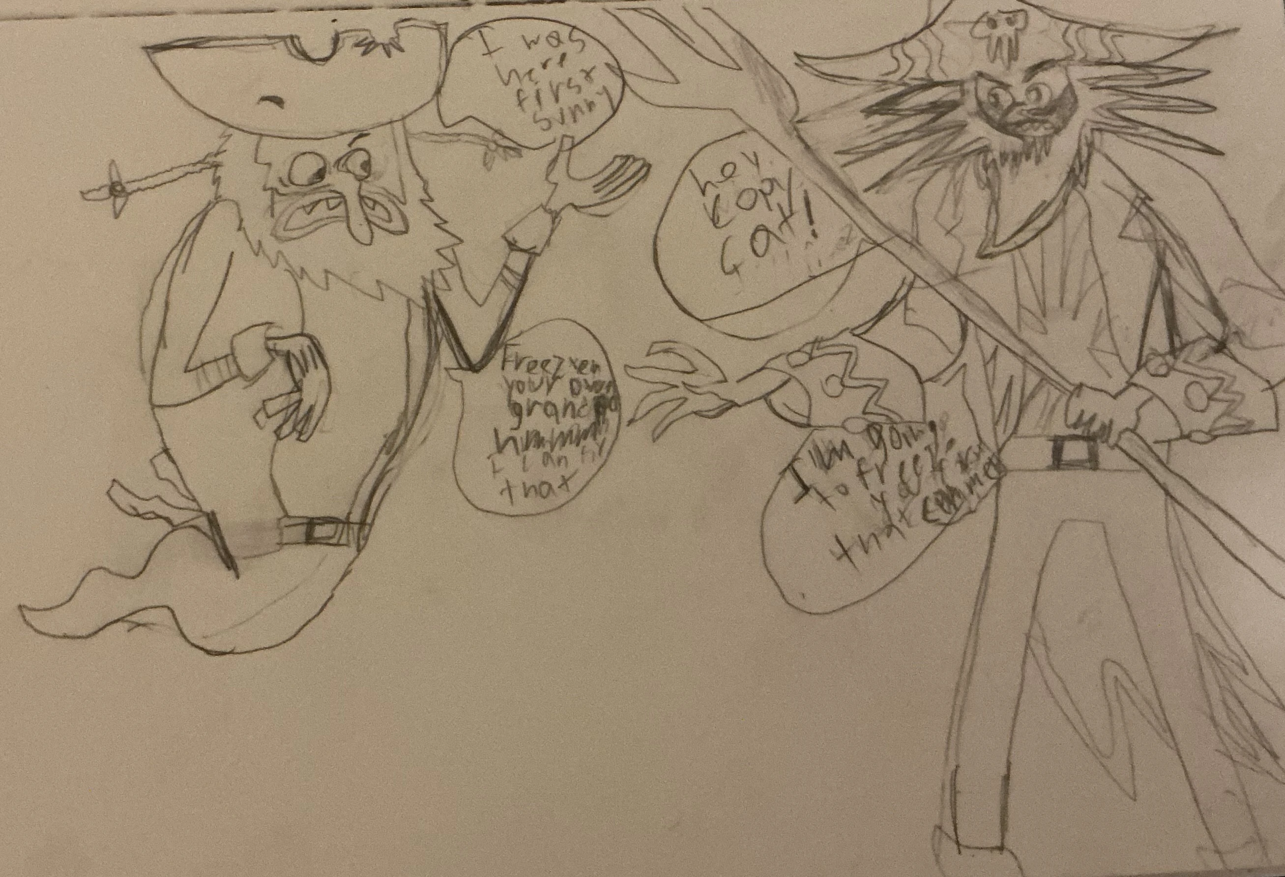 My drawing of the flying Dutchman and shiverJack | Fandom