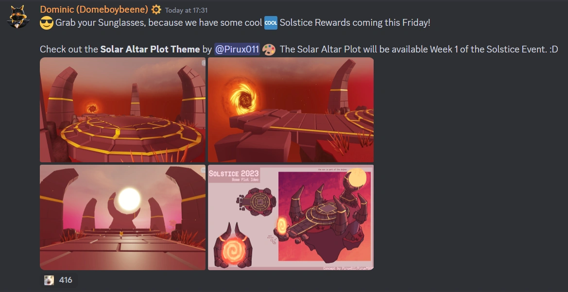 [dev feed] Solar Altar Plot Theme, Solstice eggs and flairs | Fandom