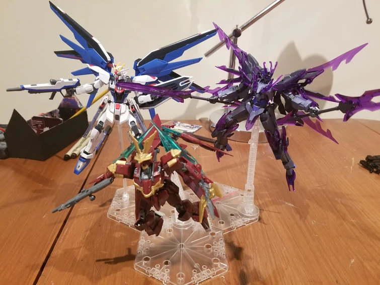 My first time using Gunpla stands!!! | Fandom