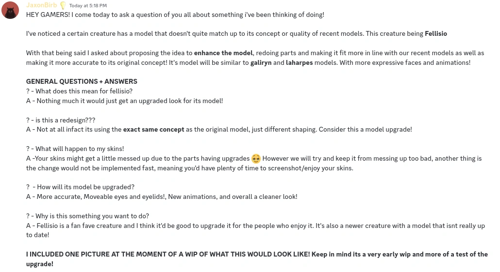 Fellisio Remodel is coming soon! | Fandom