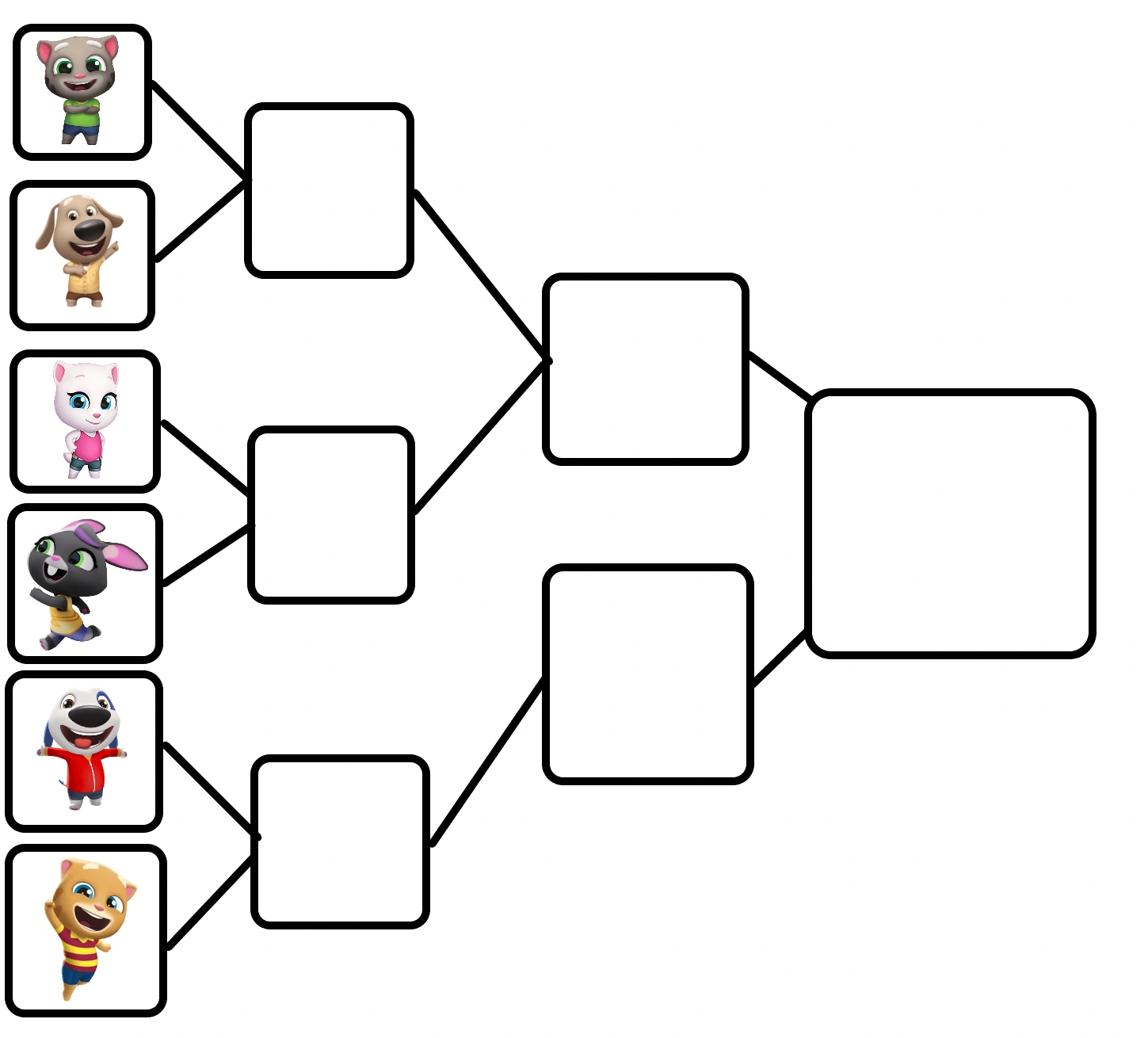 TTAF Main Character Brackets | Round 1: Tom VS Ben | Fandom