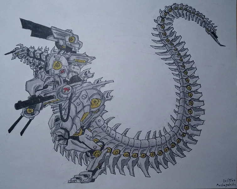 Mechagodzilla Reference Drawing! | Fandom
