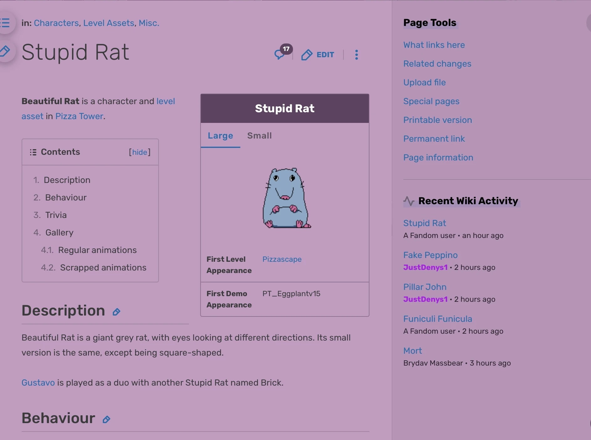 Someone changed Stupid Rat’s name to Beautiful Rat. | Fandom