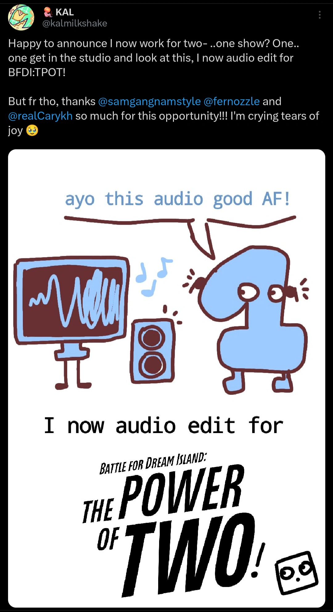 Kal, creator of Object Legends now works on BFDI! | Fandom