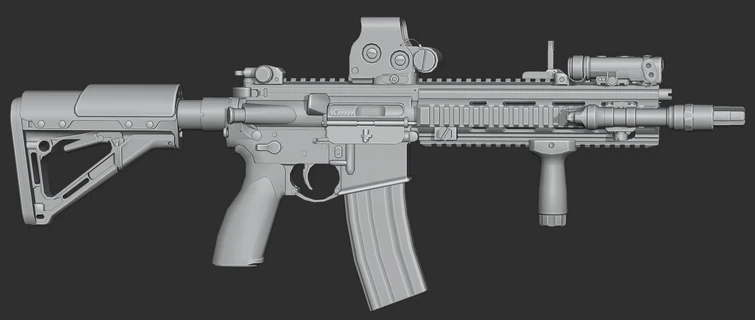 Slightly reworked HK416A5 | Fandom