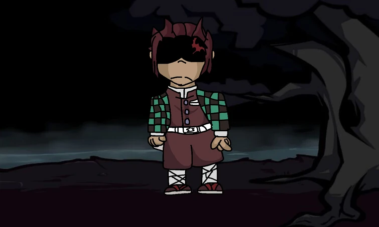 I traced my drawings that I did a while back with the demon slayer ...