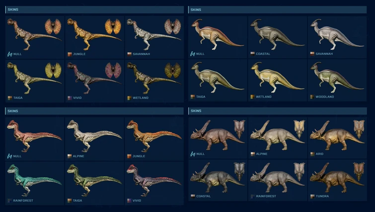 Updated skin galleries | Fandom