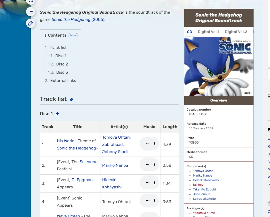 Formatting problems with some of the album pages makes it impossible to press play on desktop ...