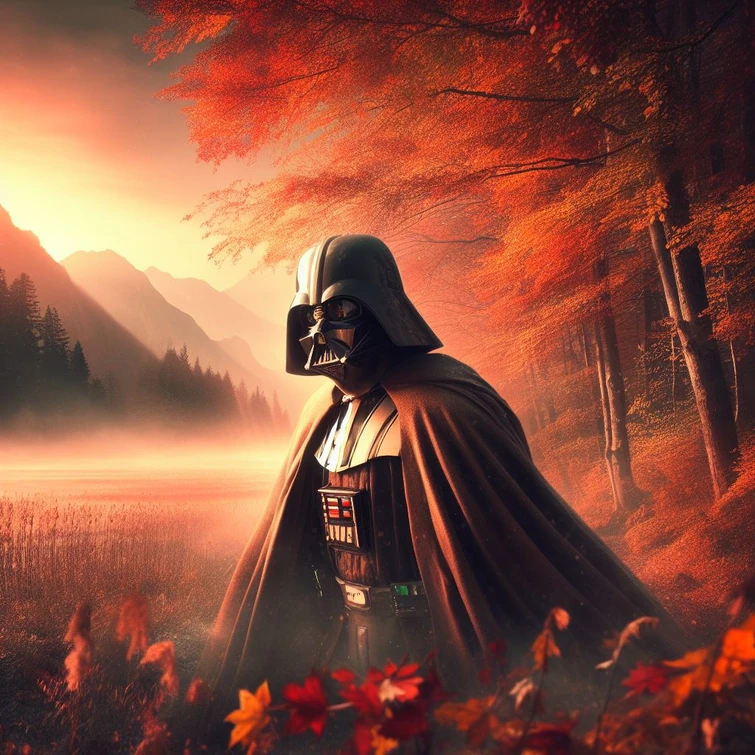 Some AI Art of Darth Vader in an Autumn Landscape | Fandom