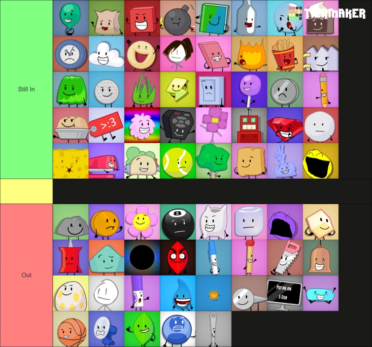 BFDI characters voting 16 | Fandom