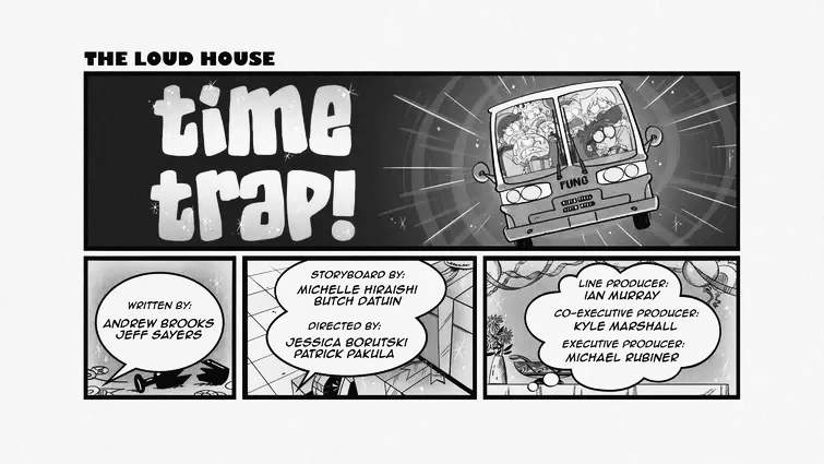 Time trap title card in black and white style | Fandom