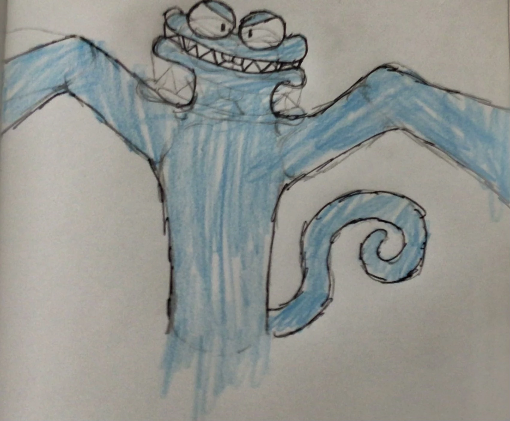 Fanart of buggy huggy’s nasty chimp, joking Jessy | Fandom