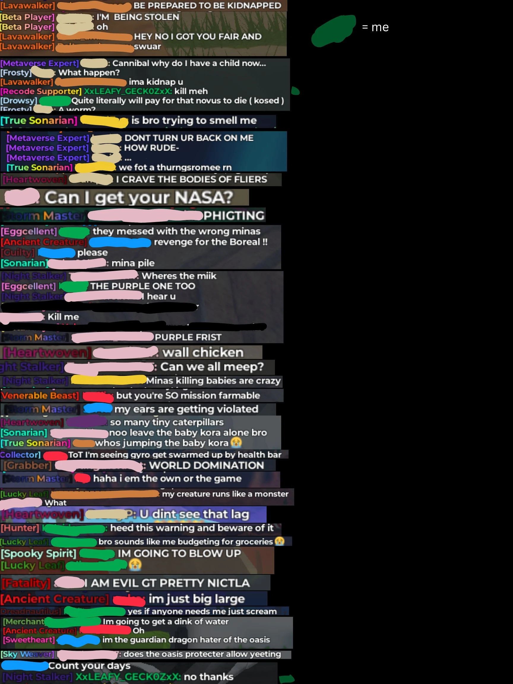 Here are some of the funniest, wildest, and most out of context CoS chat messages I've collected ...
